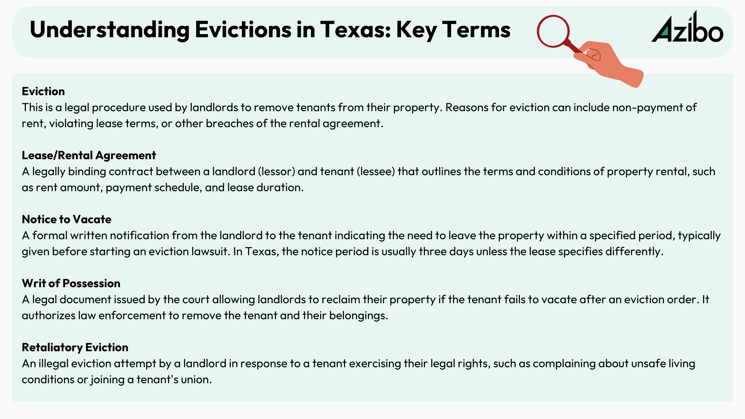 Texas Eviction Laws: A Guide for Landlords and Tenants - Azibo